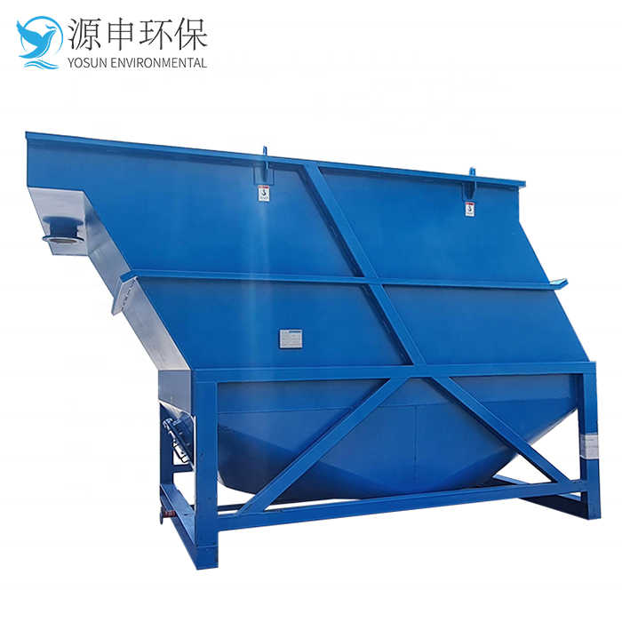 Lamella Clarifier Water Treatment Machine System Sludge Settling tank ...