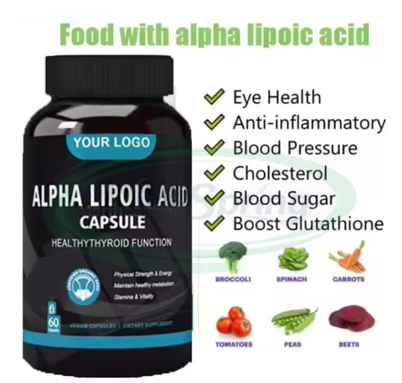 VitaSpring Dietary Alpha Lipoic Acid Support Capsule Supplement ALA ...