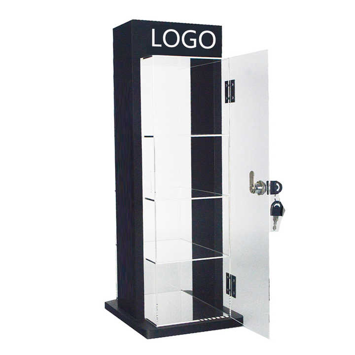 Custom Acrylic Display Stands with Door and Key - High Quality