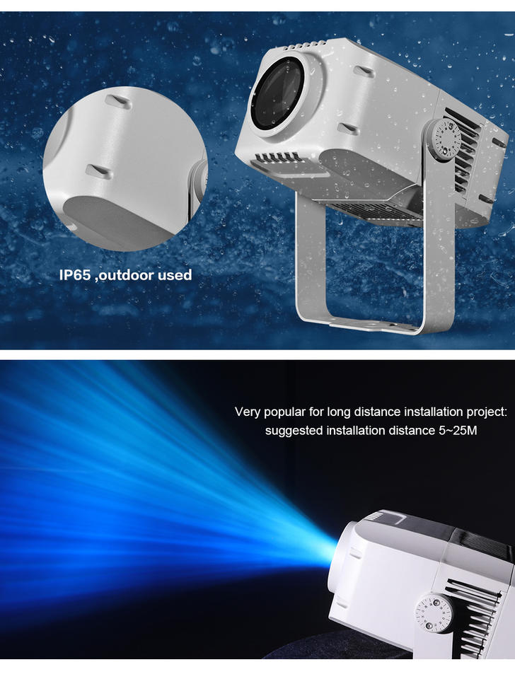 LED 400W IP65 Logo Projection Lights with Aluminum Alloy Lamp Body ...