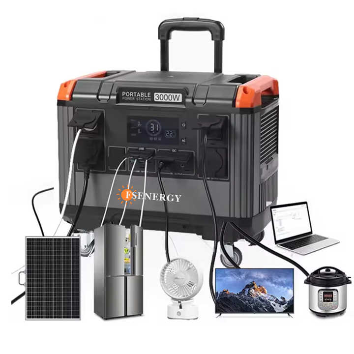 2400w 3000w Generator Portable Silent Emergency Portable Power Station ...