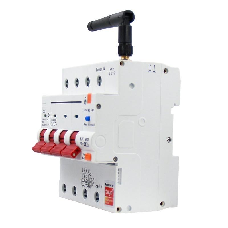 1P TUYA WiFi Smart 63A MCB Overload Mini Circuit Breaker Industrial Use ...