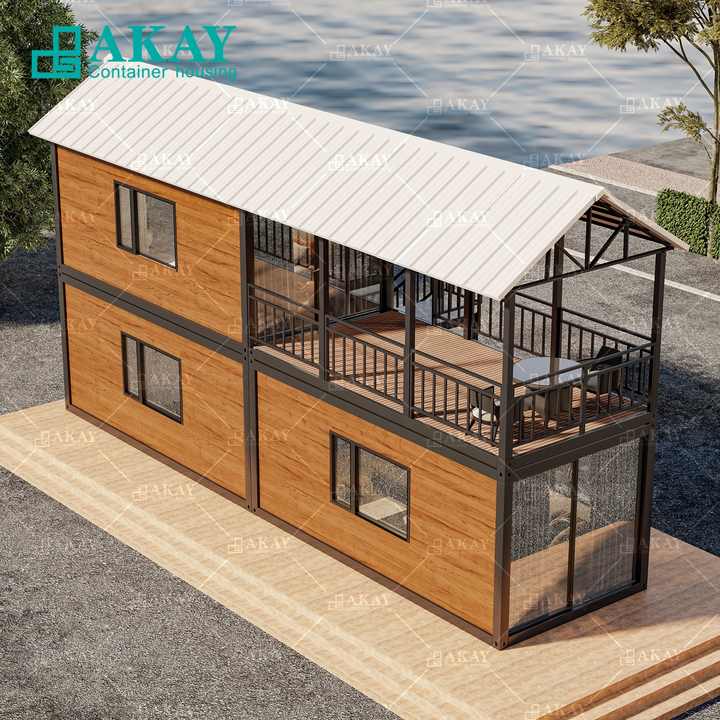 Luxury Double Storey Dormitory Modular Home - Customized Container House