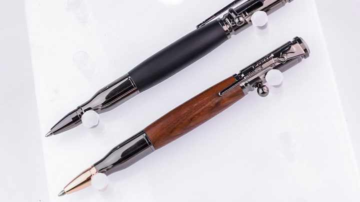 Luxury Novelty Brass Metal Gun Pen Kits for DIY Gifts