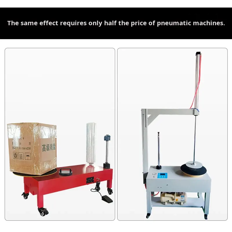 Electric Fully Automatic Motor 220V Stretch Film Carton Wrapping ...