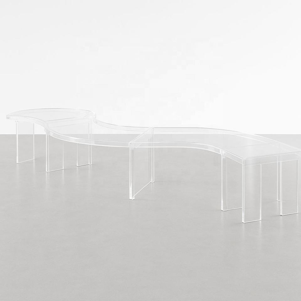 Kids Acrylic Dome Serpentine Table Transparent Box Top and Legs Party ...