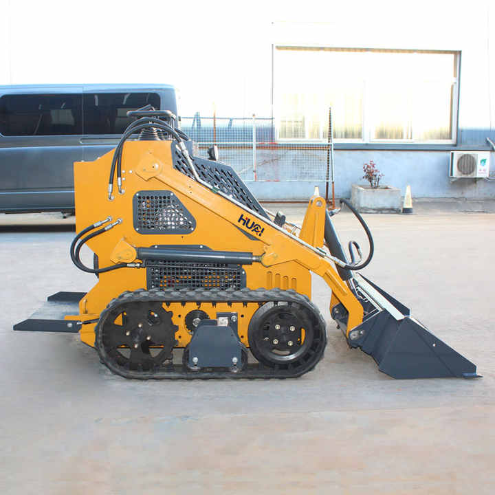 Mini Skid Steer Track Loader Walk Behind Crawler EPA Skid Steer Loader ...
