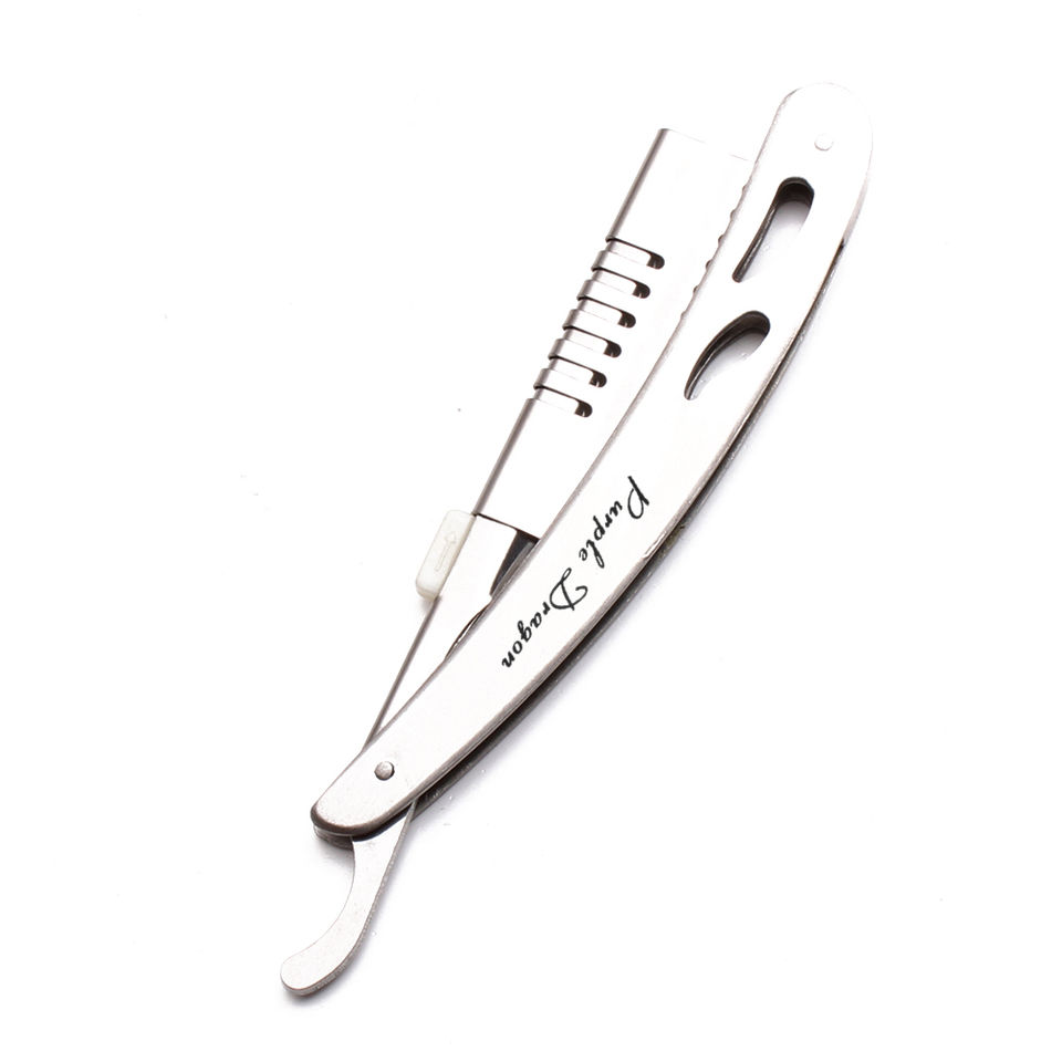 AQIABI Stainless Steel Professional Sharp Barber Razor Single Blade ...