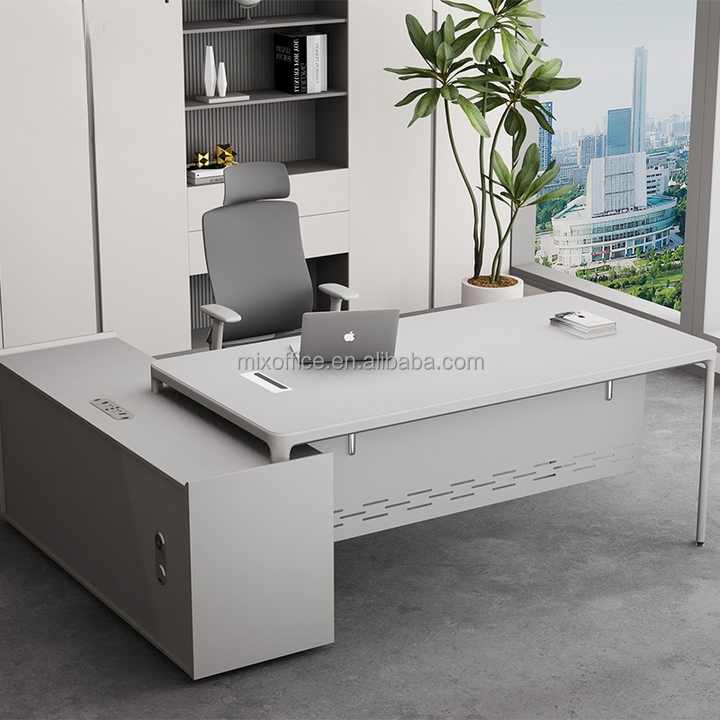 European Stylish Office Furniture Hot Sale Black Dark Gray Modular Desk ...