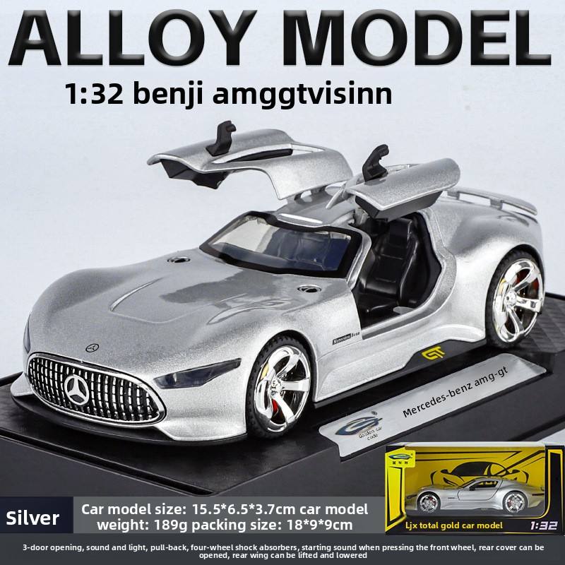 1:32 Mercedes-Benz AMG GT Flying Wing Door Sports Car Model Metal with ...