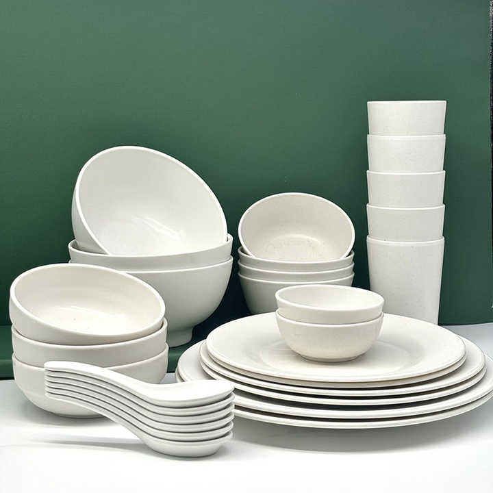 Recyclable Wedding Dinner Set White Dinner Set Tableware Dinnerware ...