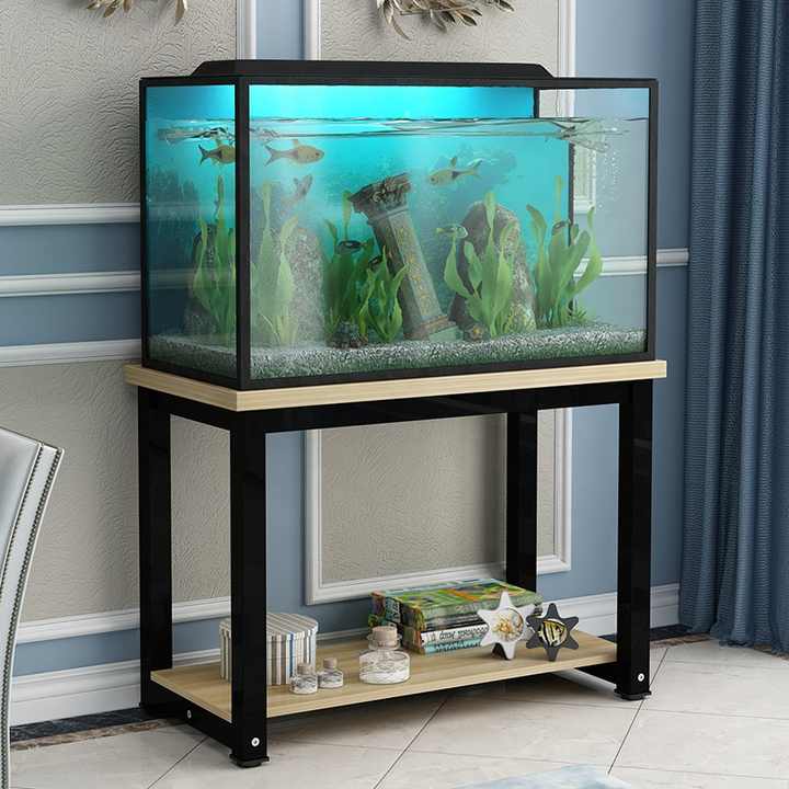 Modern Stainless Steel Aquarium Fish Tank Stand Cabinet - Easy Clean ...