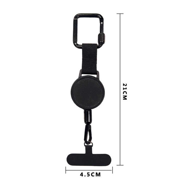 Outdoor Mobile Phone Strap Anti-lost Retractable Easy-pull Buckle Steel ...