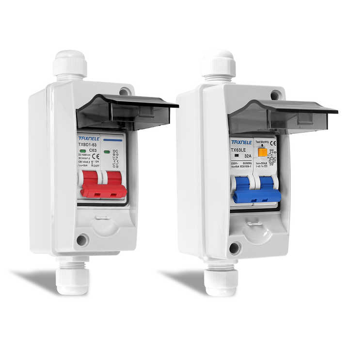 IP65 Waterproof Electrical Distribution Box - Taxnele DC MCB PV L7