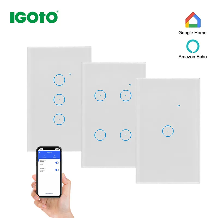 Smart Home LED Light Switch - Tuya Gang Home Electrical Remote