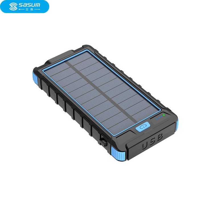 SS003 10000mAh 5V2A Factory Price Solar Power Bank with Torch Portable ...