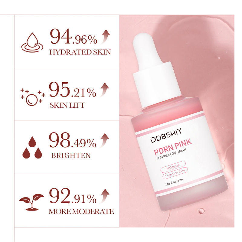 Salmon PDRN Pink Peptide Serum Pink Glow Serum Niacinamide Hydrating ...