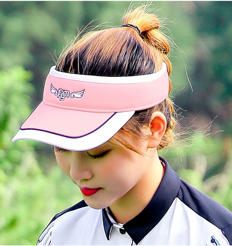 PGM MZ019 custom golf visor hat half pink kids ladies golf hat-企业官网