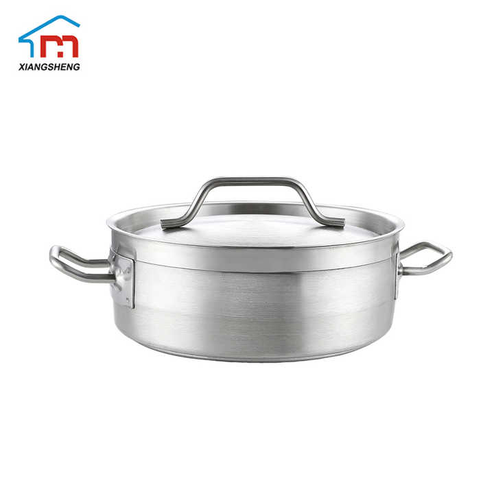 12QT Stainless Steel Brazier - Versatile Cooking Pot