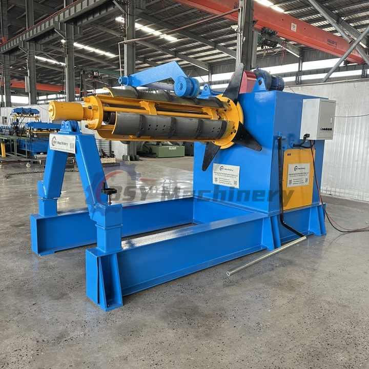 BSY Hydraulic Decoiler Uncoiler Machine 10Tons Capacity for Roof Roll ...