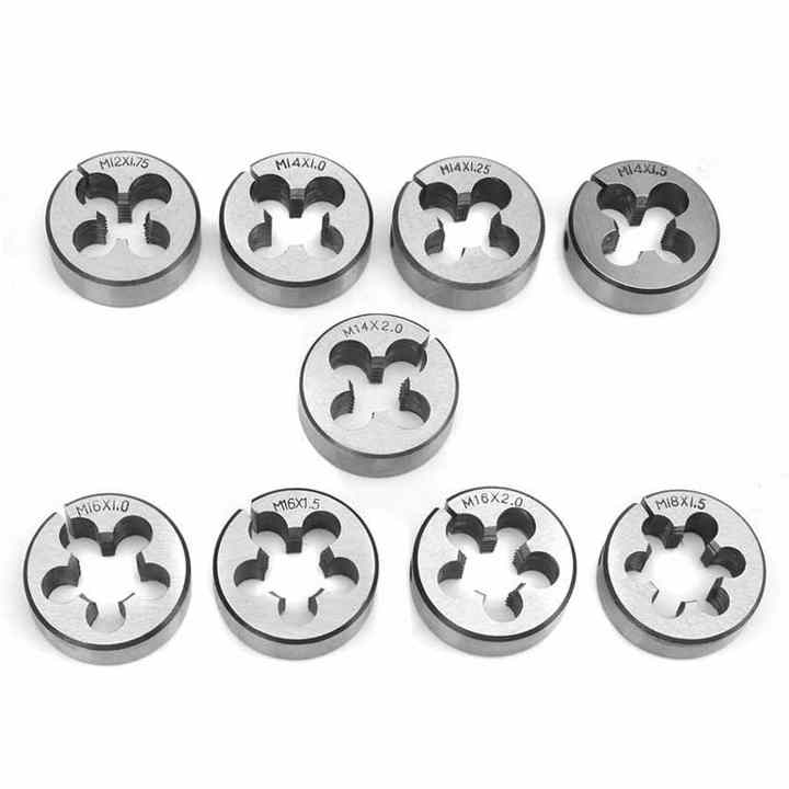 110 Pcs Alloy Steel Tap & Die Set - M2-M18 for Automotive Tools