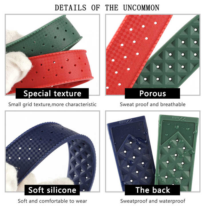 Retro Tropic Skin Diver Style Diver Strap - 20mm, 22mm