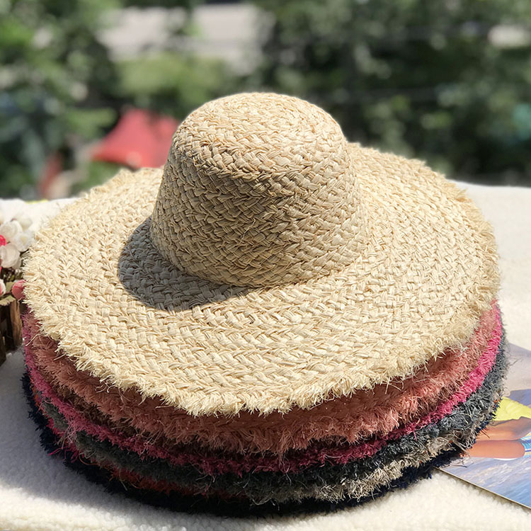 Brown Raffia Hats - Stylish Summer Sun Protection for Outdoor Events