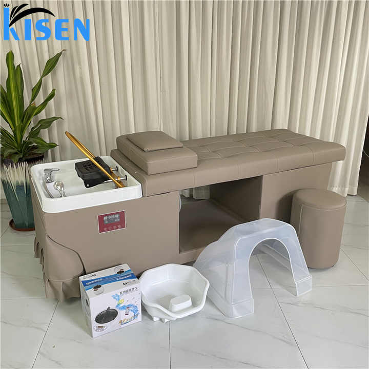 Kisen Manufacturer Saloon Massage Wash Hair Shampoo Bed with Water ...