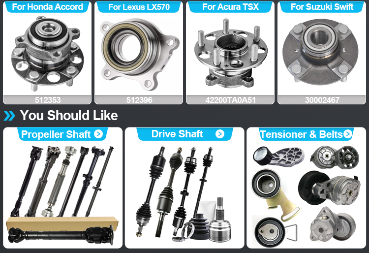 Auto parts Toyota Hilux Front and rear hub bearings Honda Accord Nissan ...