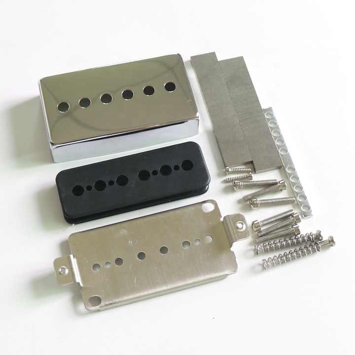 DIY Guitar P90 Humbucker Pickup Kit - Nickerl Silver Parts