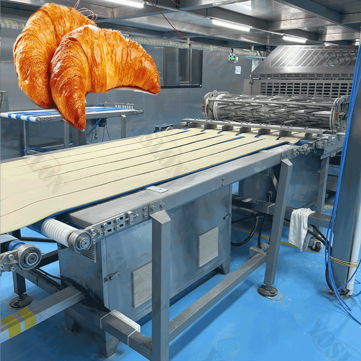YOSLON Arabic Automatic Industrial Croissant Production Line Complete ...