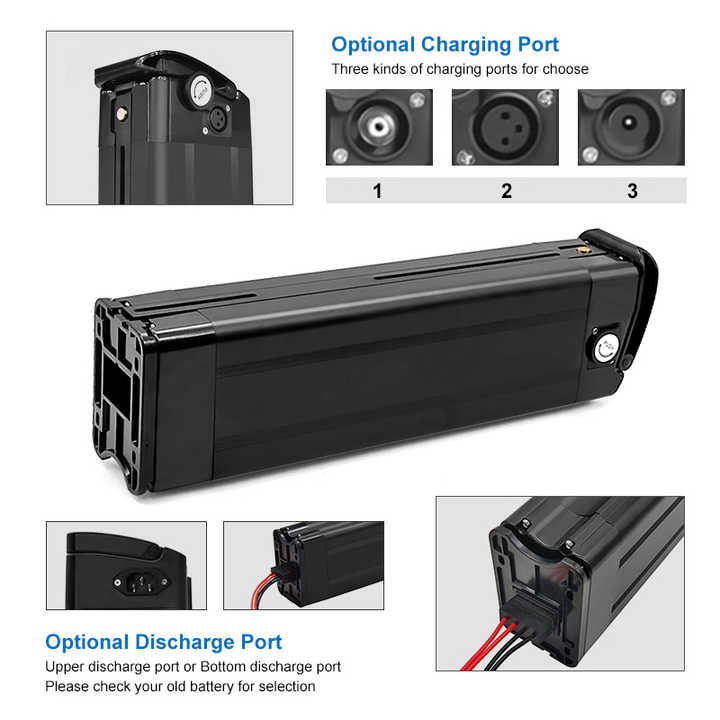 36V 21AH 48V 17.5AH Foldable Electric Bike Battery Rechargeable Lithium ...