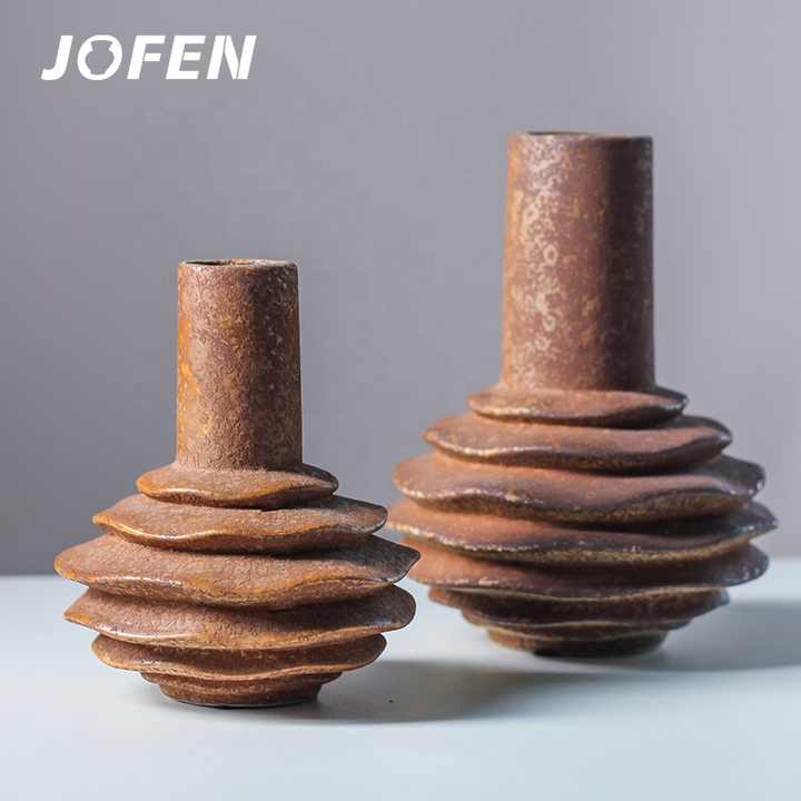 JOFEN Hot Sell Wabi-sabi Vase European Pine Cone Flower Vase Ceramic ...