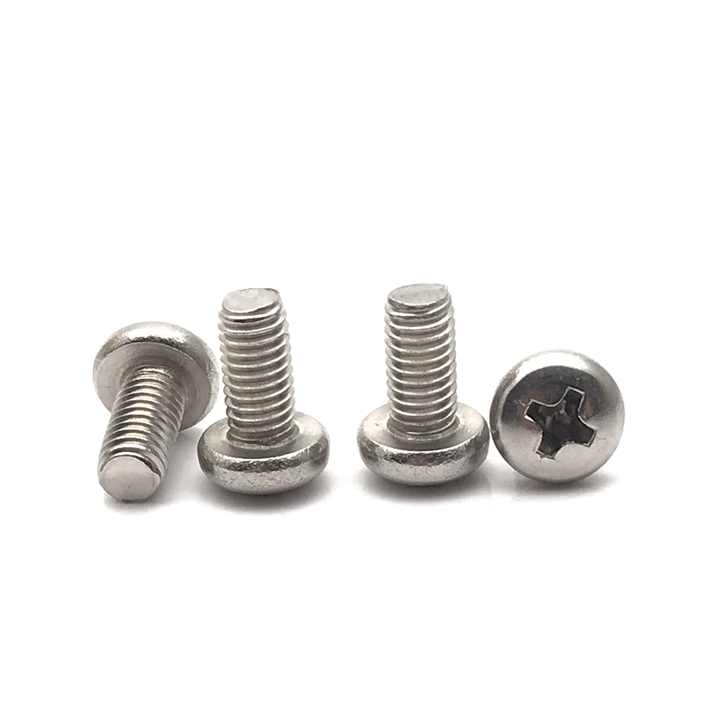 DIN ISO JIS GB ANSI Standards SUS304 Cross Pan Head Screw