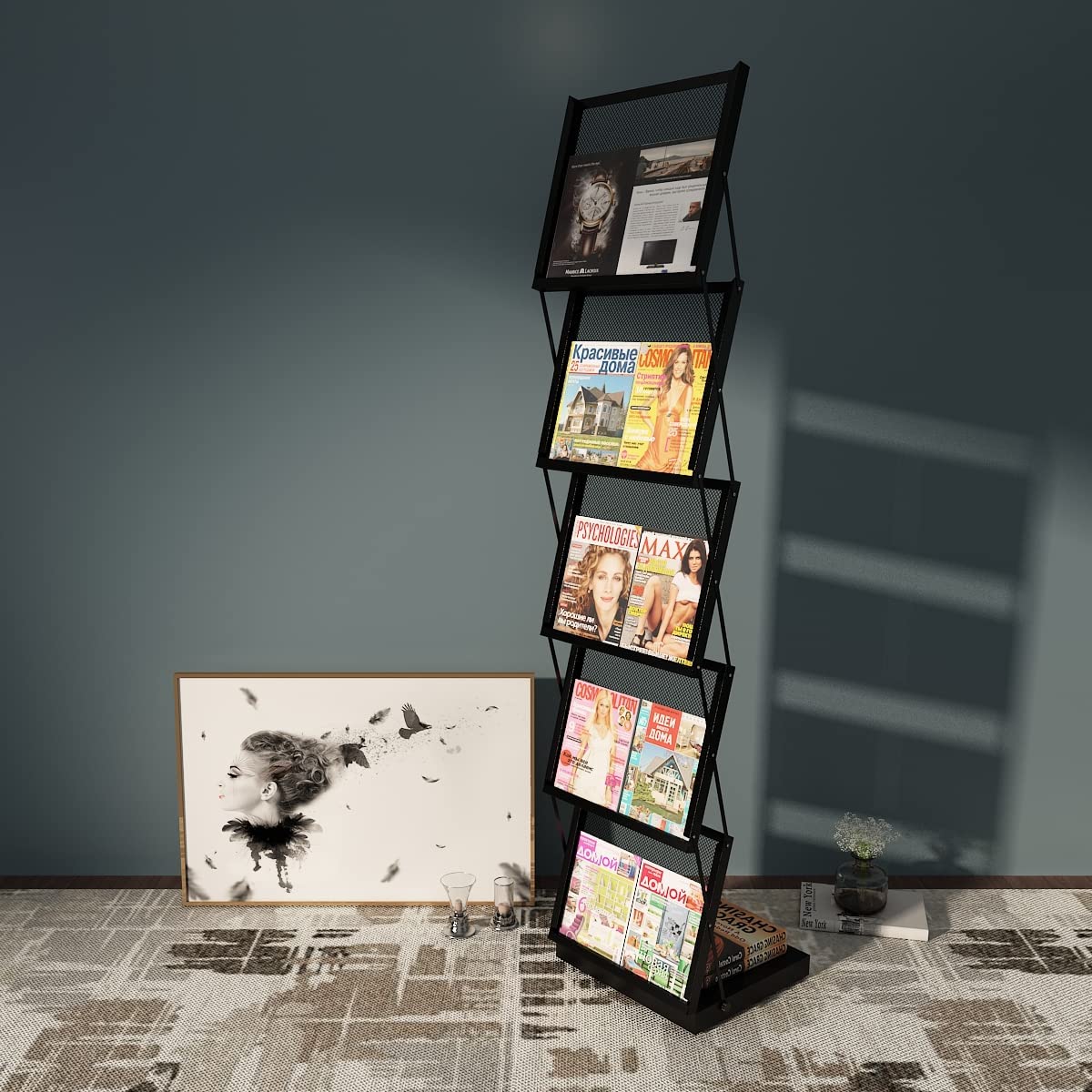 JH-Mech Brochure Display Stand Small Size And Easy To Carry High ...