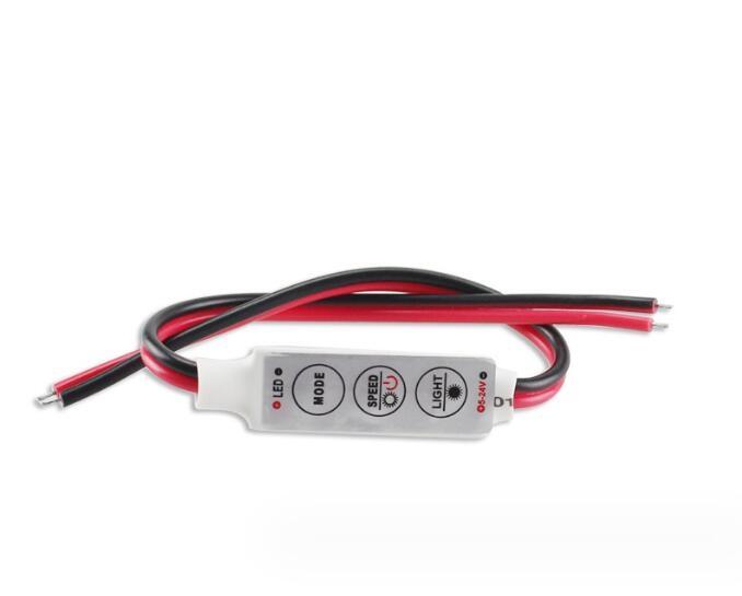 Mini Light Dimmer 12V 24V LED Dimmer for Single Color 5050 2835 LED ...