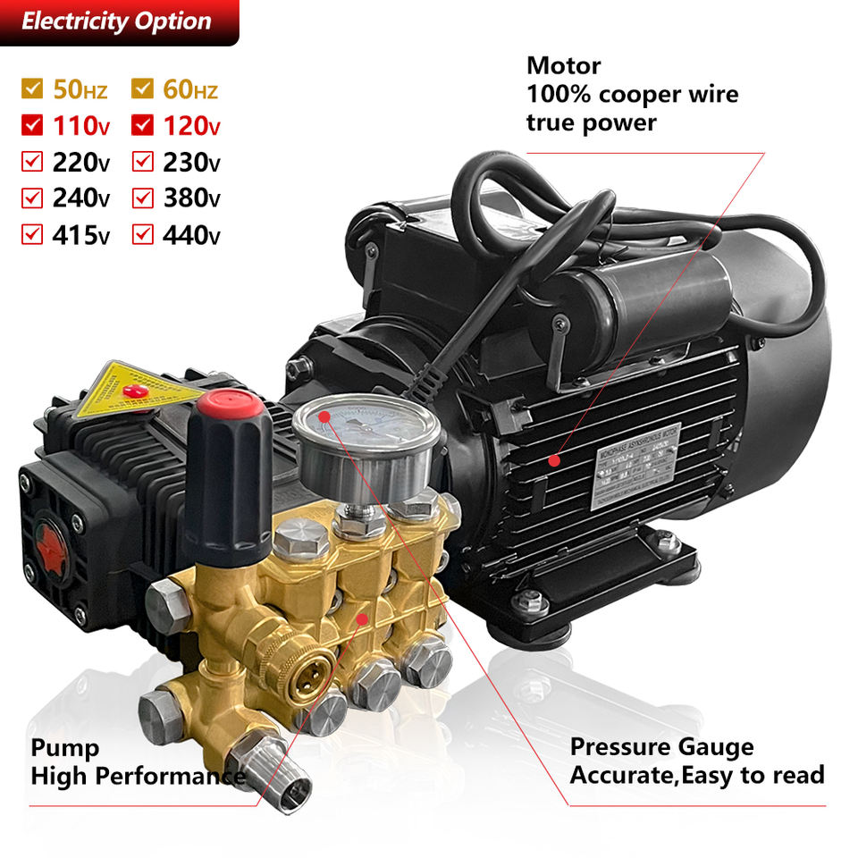 Amsturdy 2900Psi 200Bar Electric Jet Washer High Pressure Electric ...