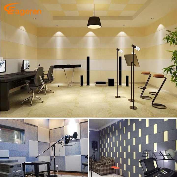 Sound Absorbing PET Acoustic Felt Wall Panels - 100% Polyester Fiber