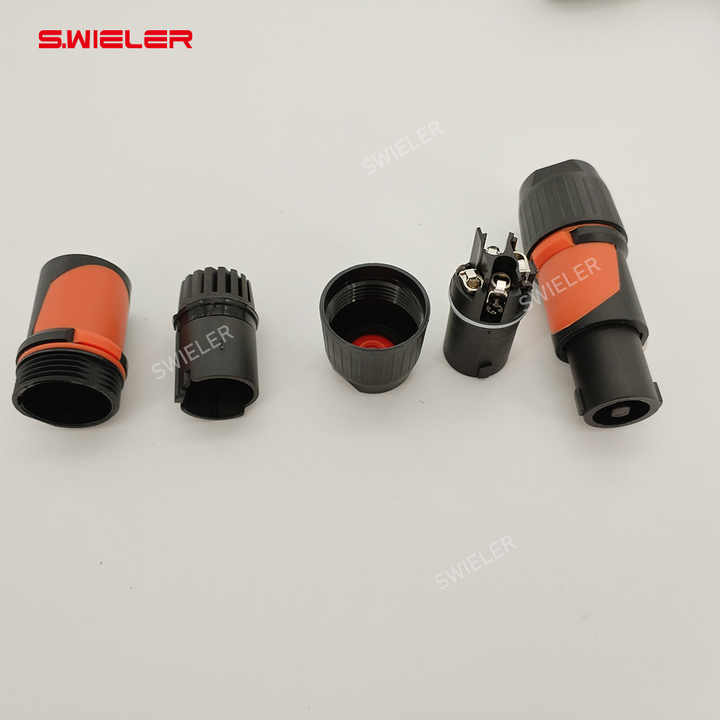 Speakon Connectors 4pin Waterproof 40a 250v Twist Lock Hifi 4pole Audio ...