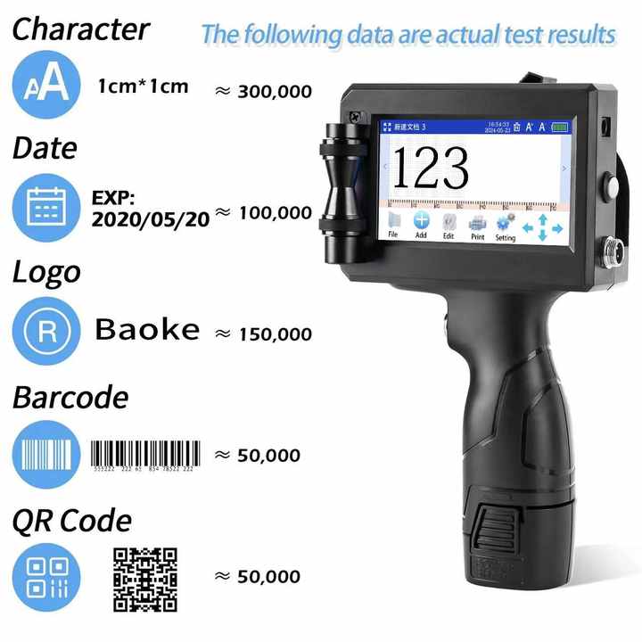 Handheld Inkjet Printer - Portable & Versatile Printing