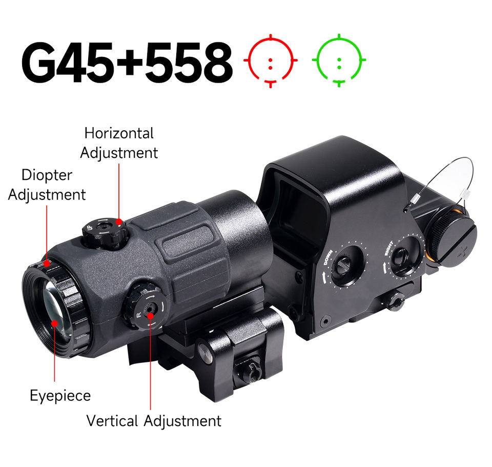 5D Era 558 Holographic Collimator Red Dot Sight Scopes G33/g43 3x G45 ...