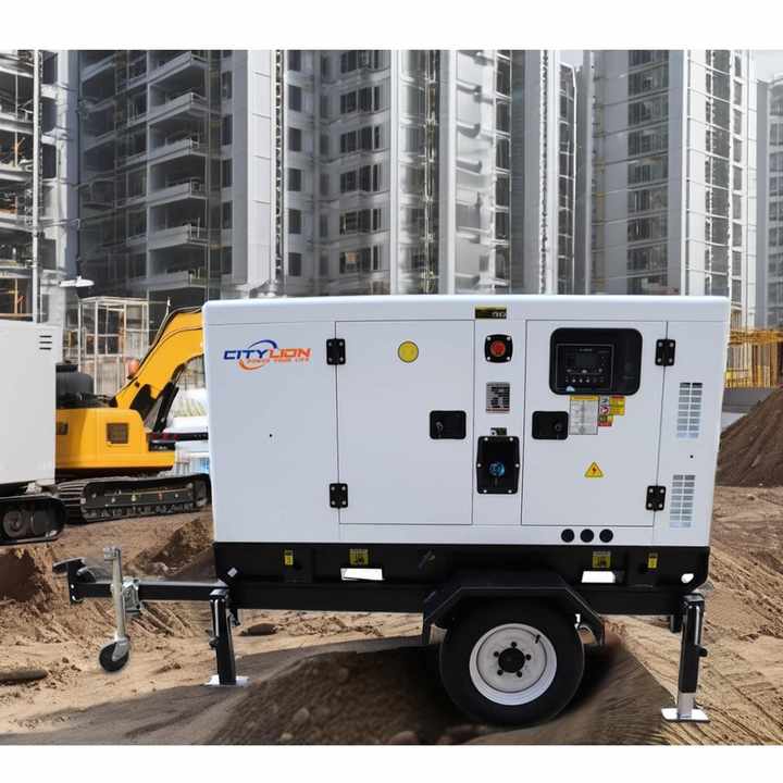 Mobile Power Station AC 3 Phase Trailer Type 75 KVA Generator Portable ...