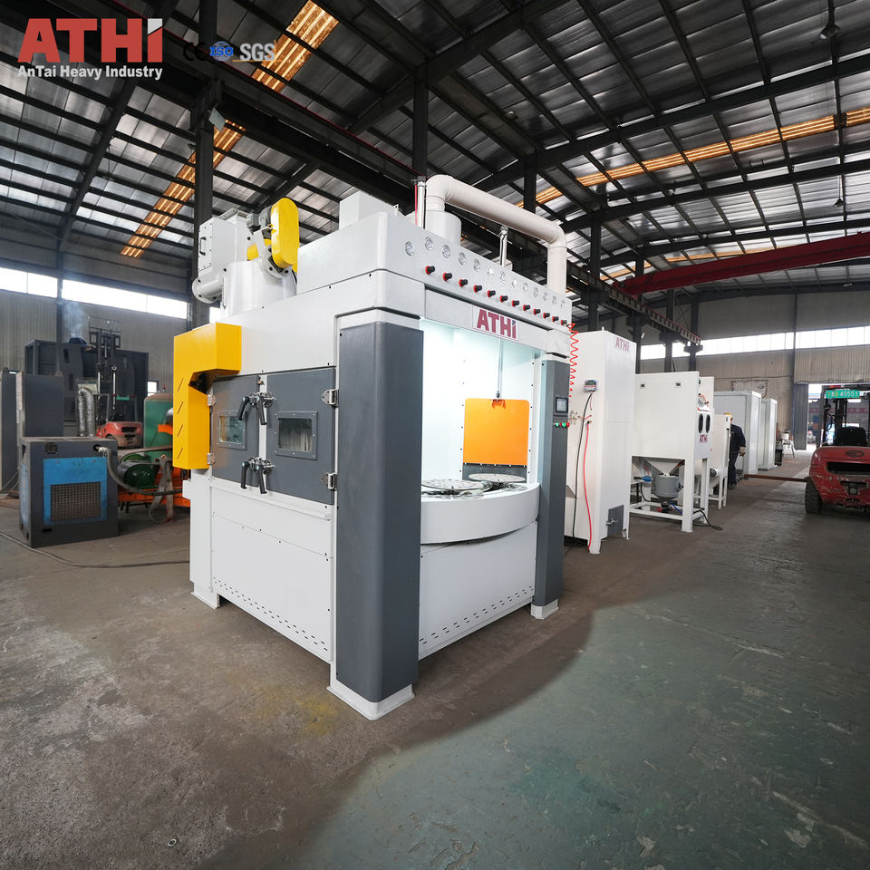 Electric Sand Blasting Cabinet Machine-New Abrator Type Core PLC Motor ...