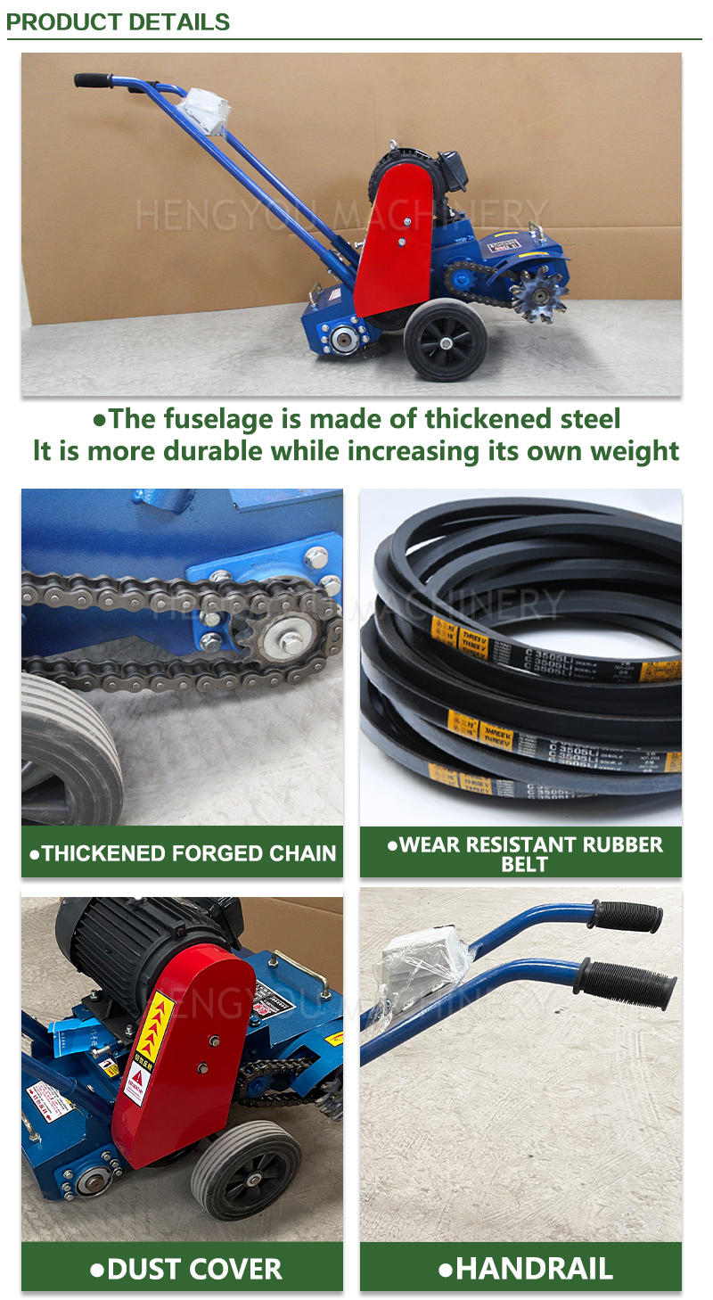 Floor paint stripper 250mm asphalt pavement milling machine floor road ...