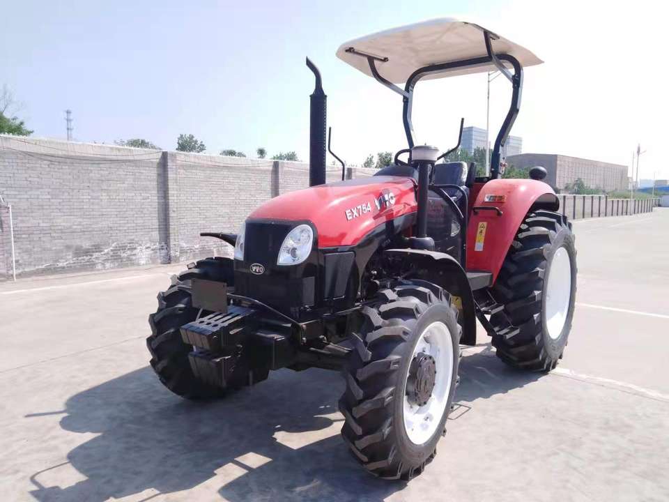 YTO 75hp 4X4 Farm Tractor YTO-EX754 Wheeled Tractor with Front Loader ...