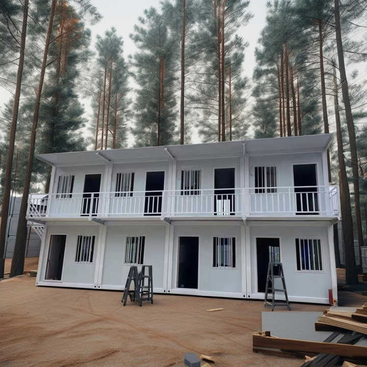 Wholesale Customized Low Cost Modern Prefabricated Container House Site ...