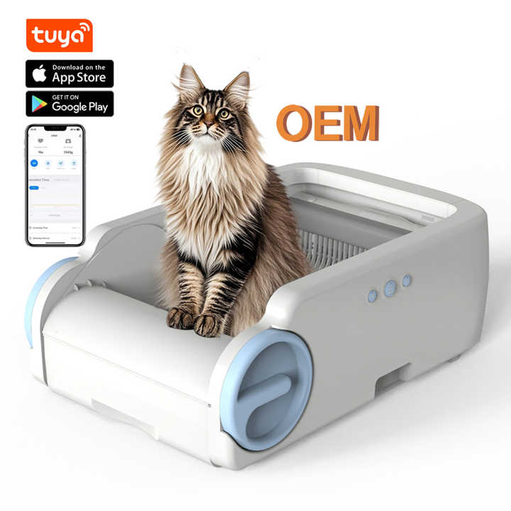 OEM Automatic Cat Litter Box Smart App Control Self Cleaning Litter ...