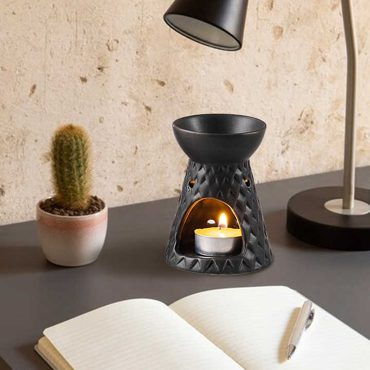 Gift Candle Tealight Holder Ceramic Wax Melt Warmer Essential Oil ...