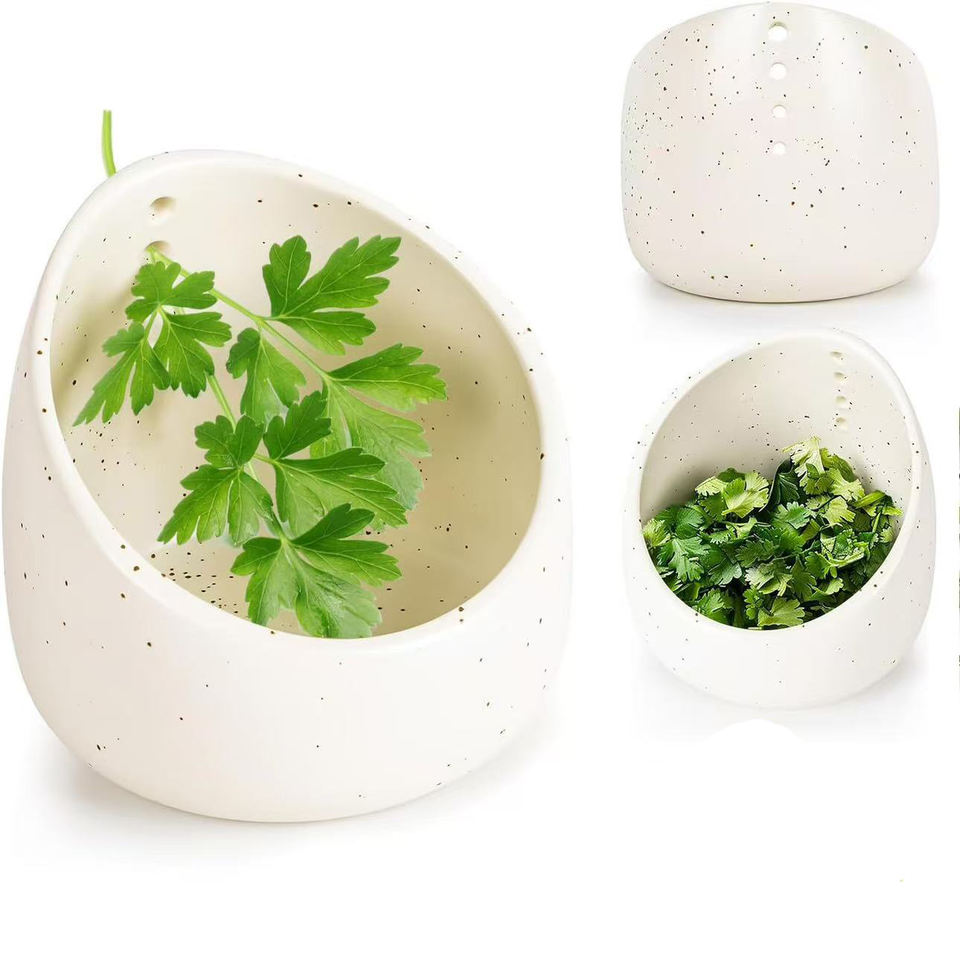 Bubble Glaze Ceramic Herb Stripper Handmade Pottery Small Kitchen Tool ...