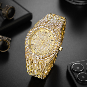 18k Gold Watch - Elegant New Design Quartz Timepiece